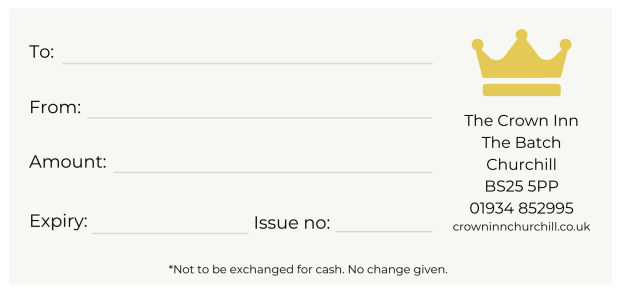 Gift Vouchers – The Crown Inn Churchill